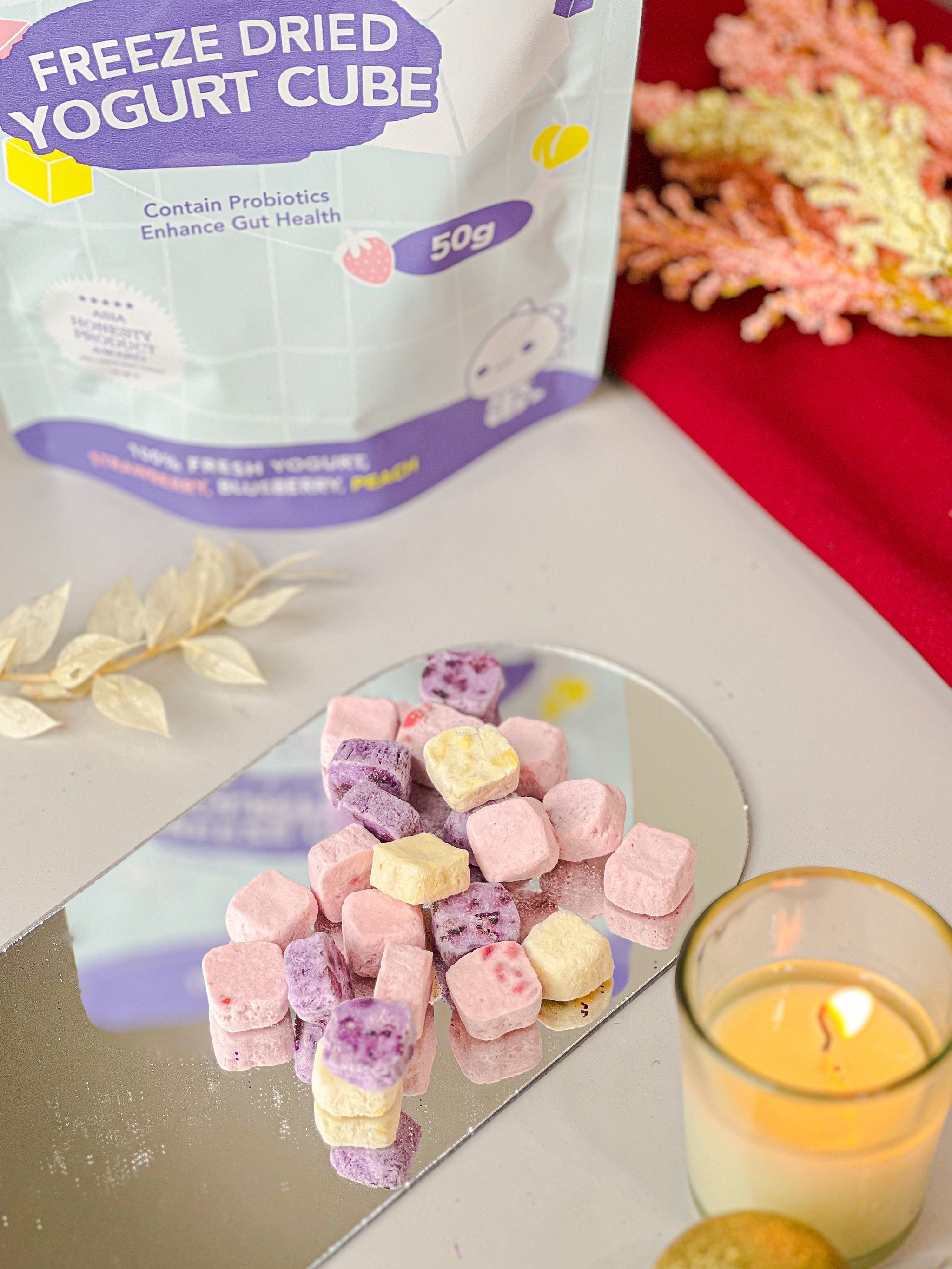 [50G] Freeze dried TRIO YOGURT CUBE 🥛! – Lovebite Crisp