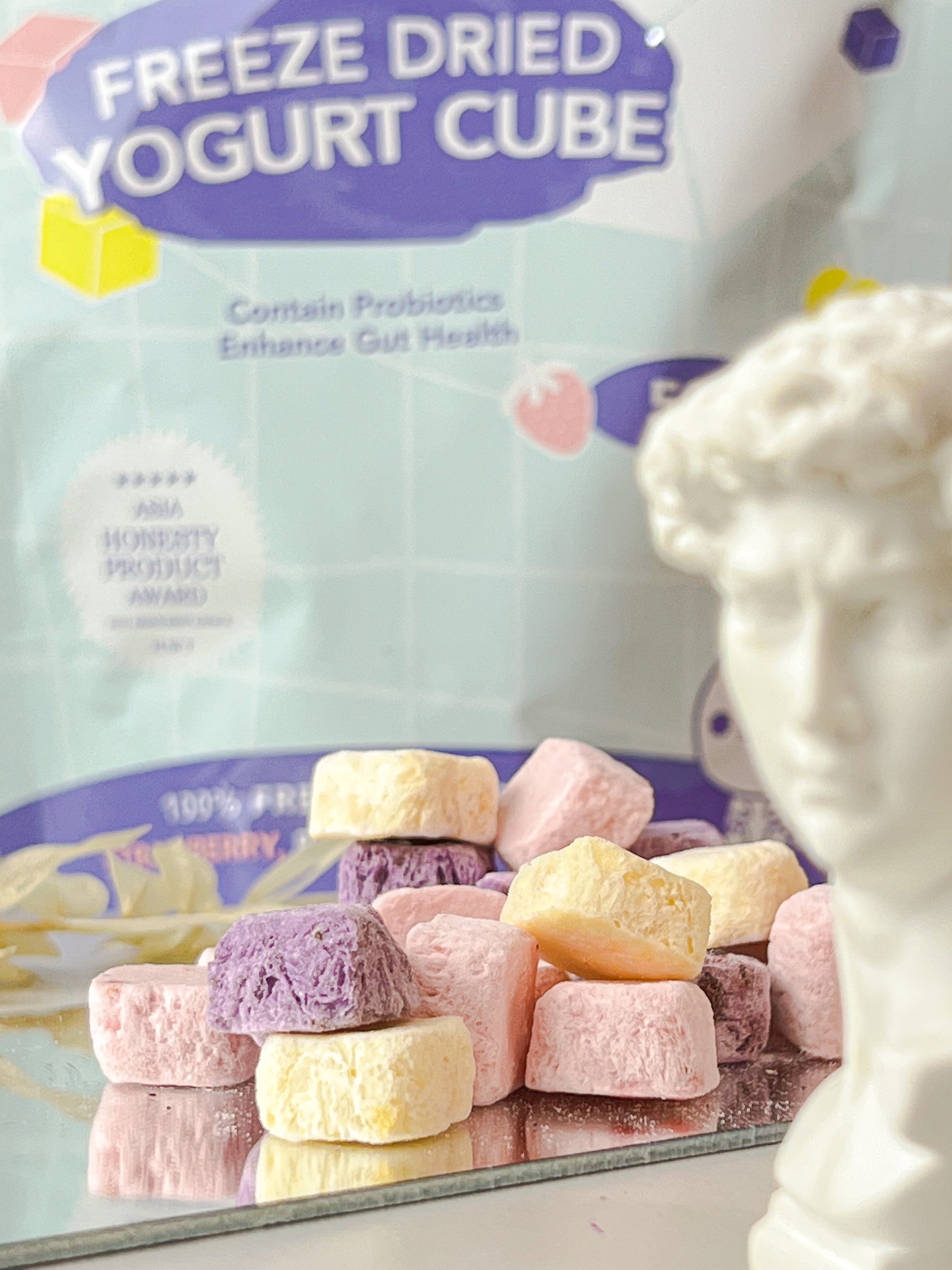 [50G] Freeze dried TRIO YOGURT CUBE 🥛! – Lovebite Crisp